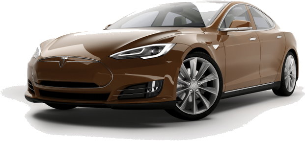 Tesla Model S White Background
