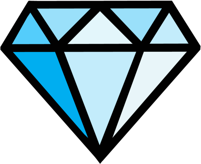 Diamonds Clipart Coloring Page - Diamond Cartoon Png, Transparent Png ...