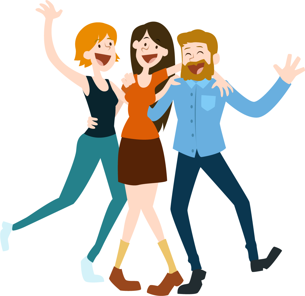 Happy Cartoon People Clip Art