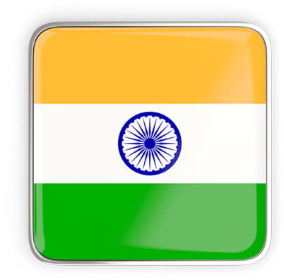 Download Square Icon With Metallic Frame - Flag Of India, HD Png ...