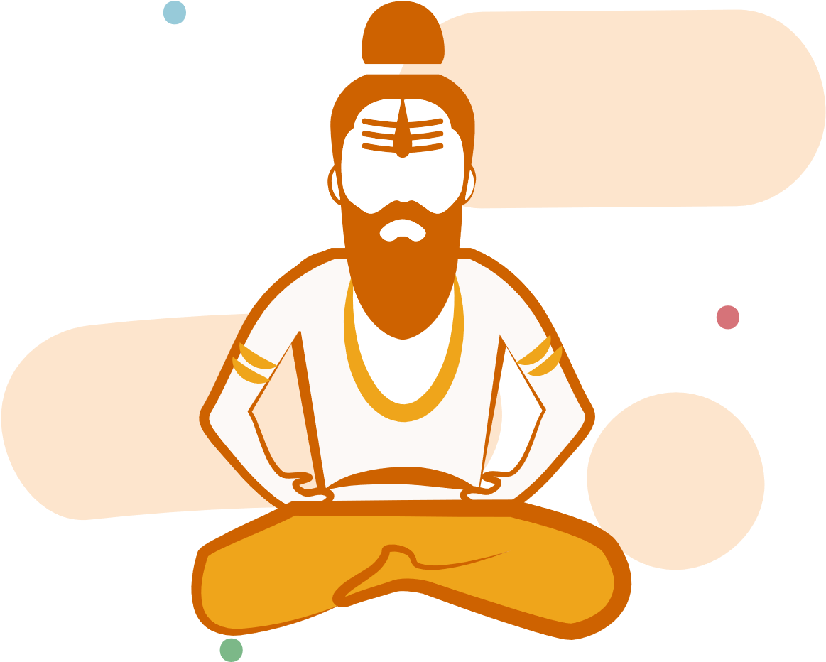 Download Monk Vector Pandit - Pandit Vector Art, HD Png Download - kindpng
