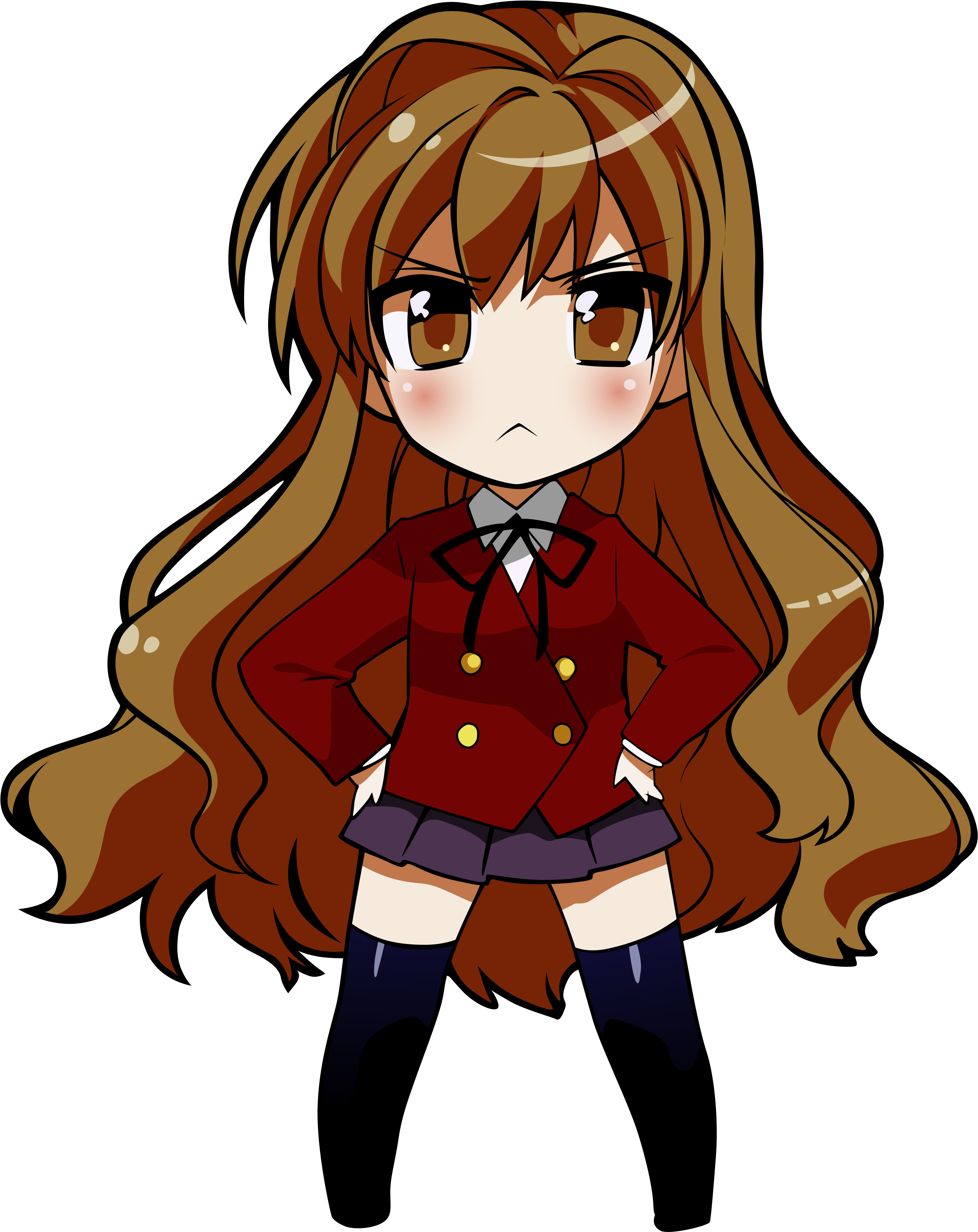 Anime Chibi With Transparent Background , Png Download - Transparent ...