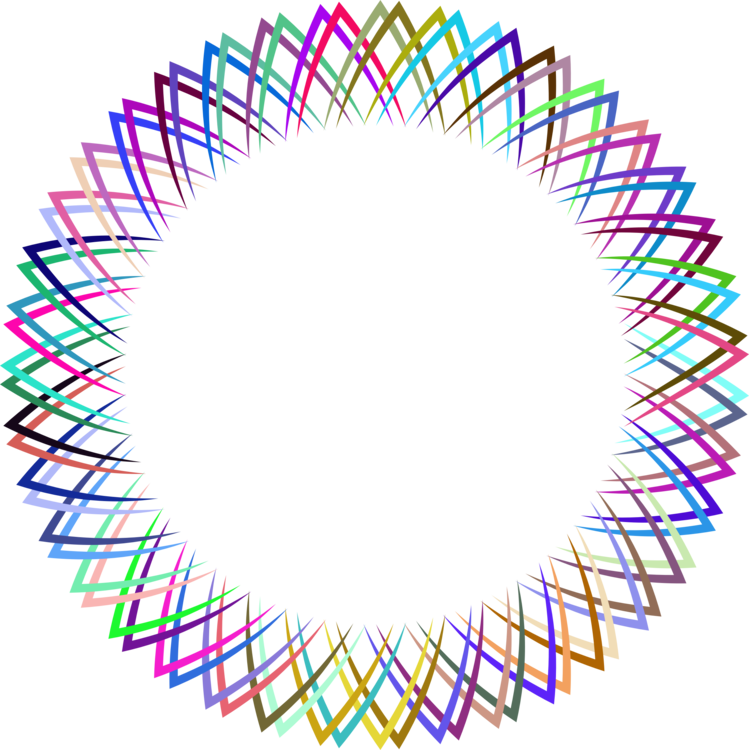Symmetry,circle,line - Colorful Circle Frame Png, Transparent Png, free ...