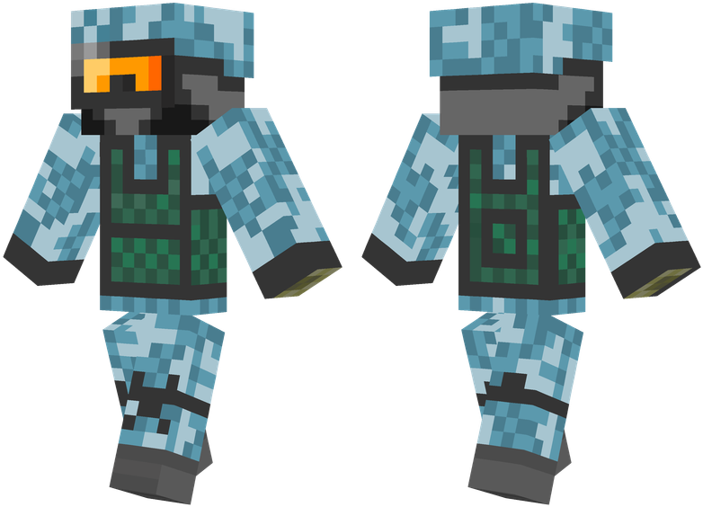Download Cool Soldier Minecraft Skins, HD Png Download - kindpng