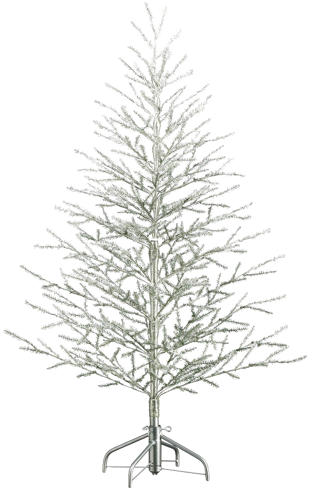 Tinsel Christmas Tree Png File - Tinsel Twig Tree, Transparent Png ...
