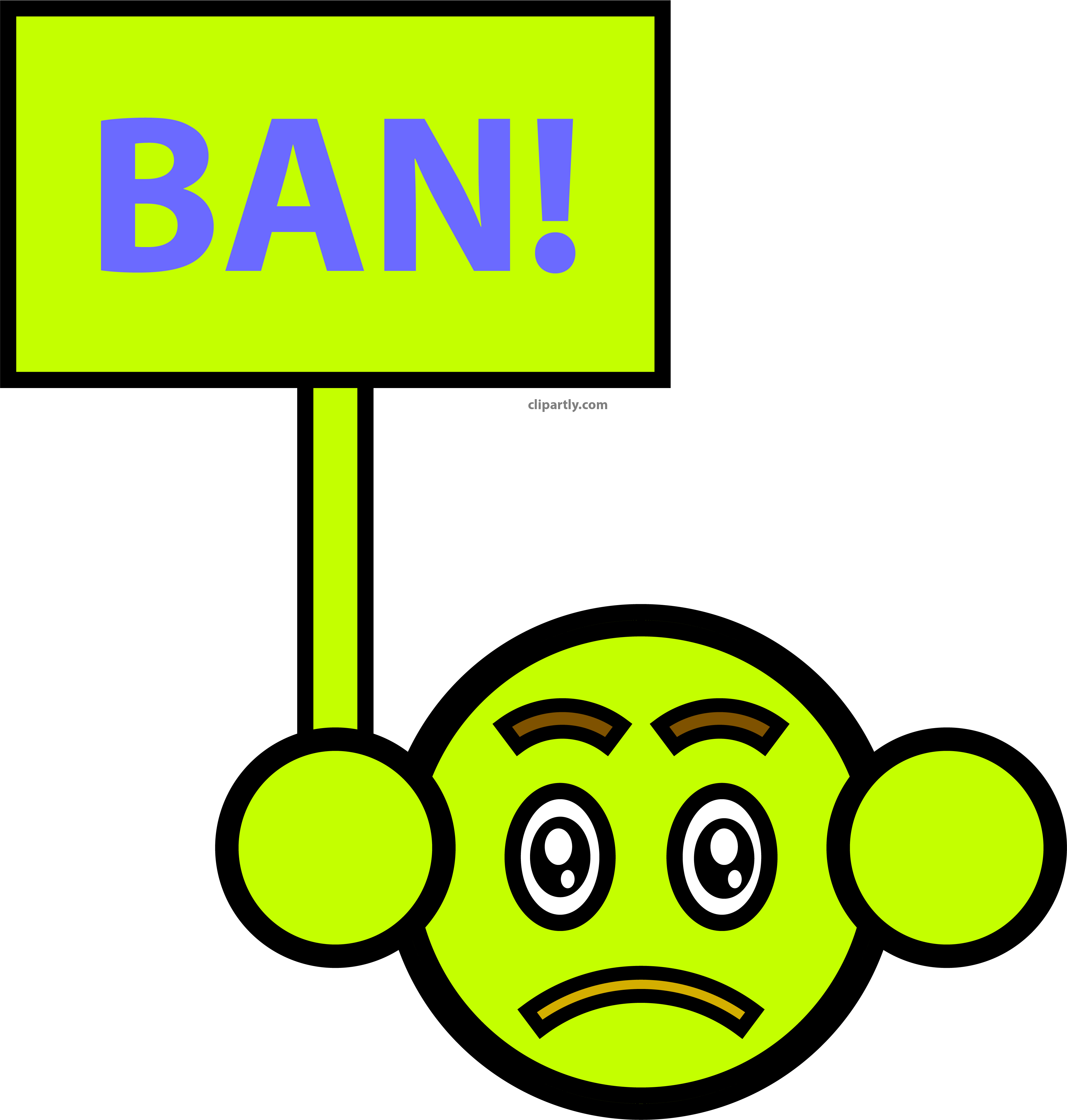 Fake Emoticon Ban Face Clipart Pngfake Emoticon Ban - Ban Emoticon ...