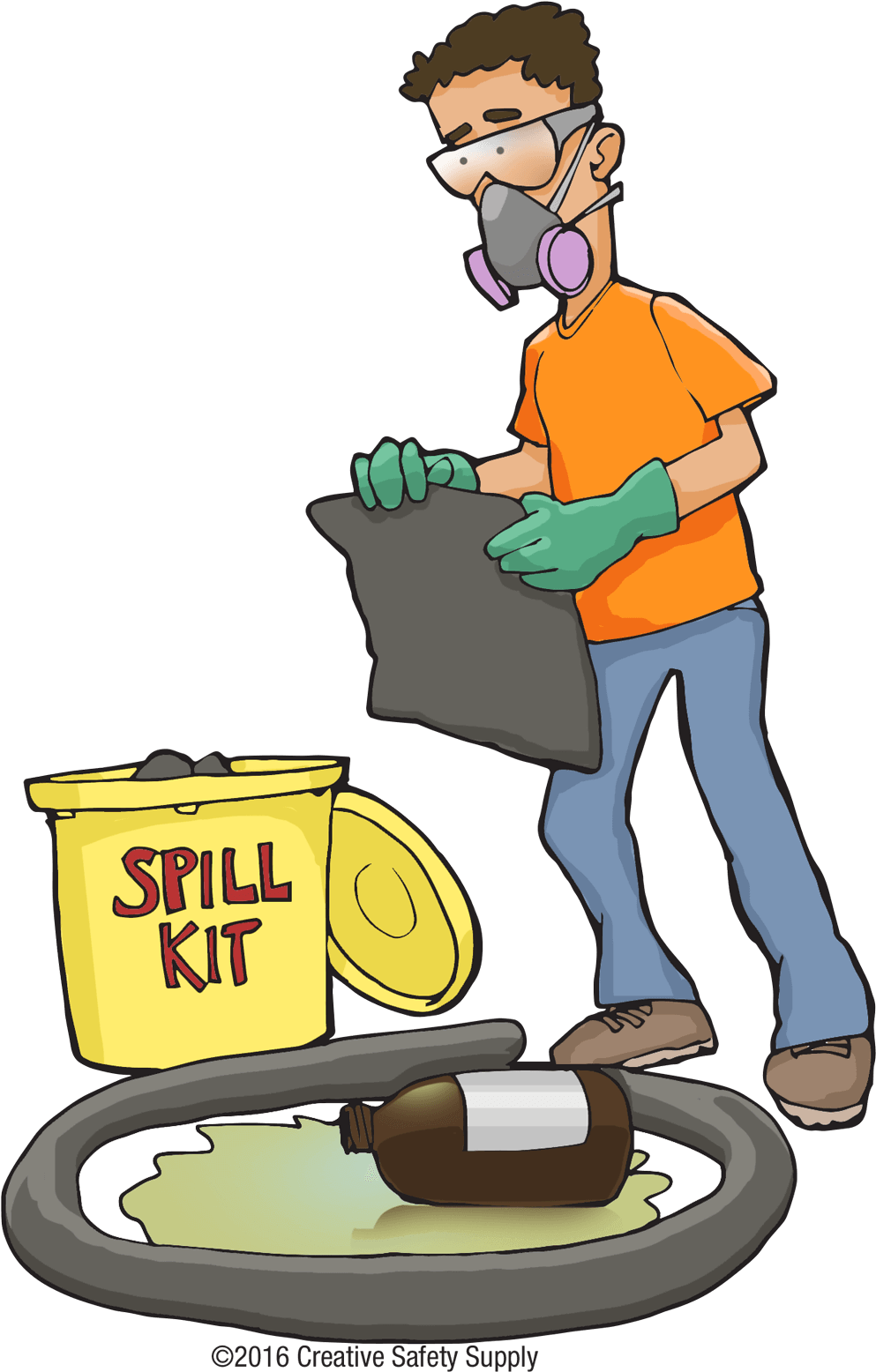 Chemical Spill Cartoon