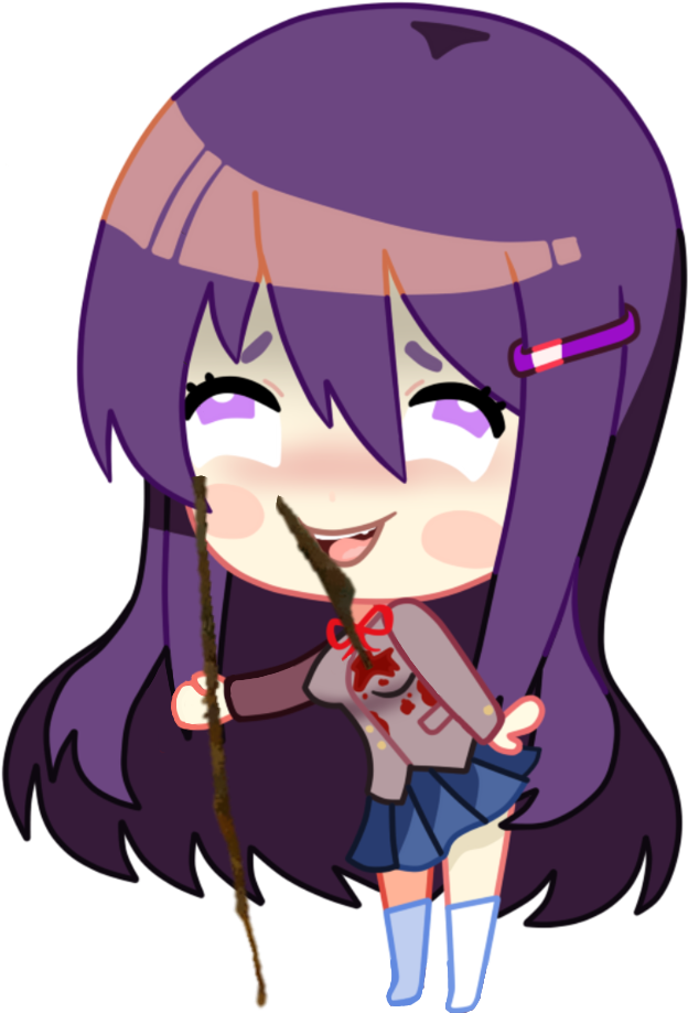 Ddlc Yuri Doki Doki Literature Club, HD Png Download, free png download ...
