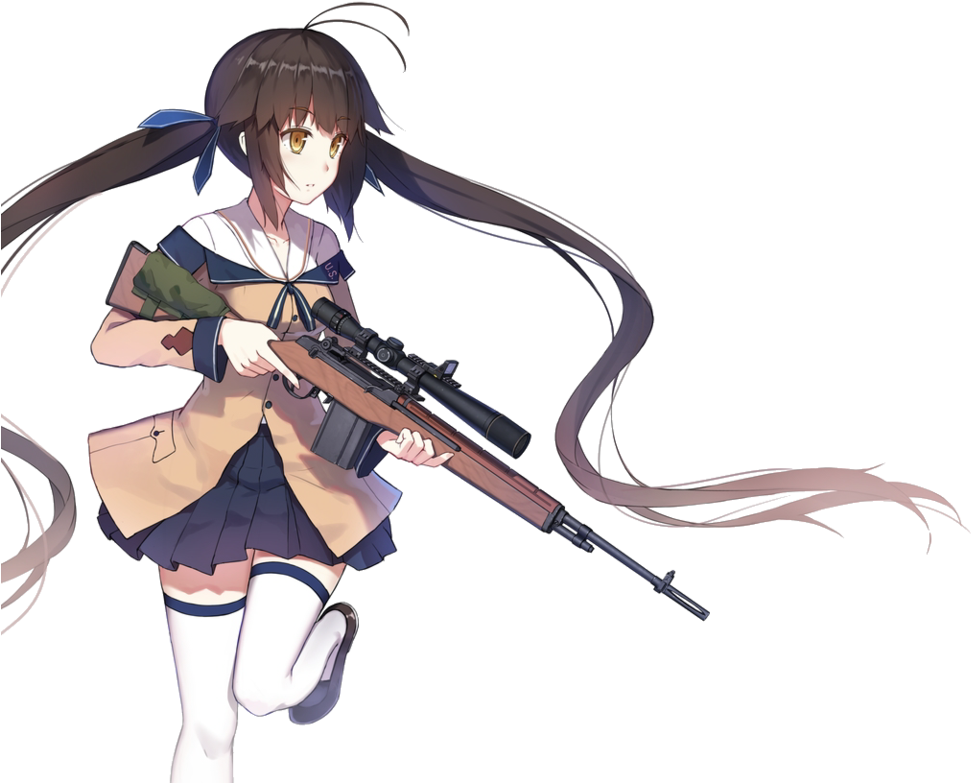 Anime Girl Gun Incredible - Anime Girl Gun Png, Transparent Png, free ...
