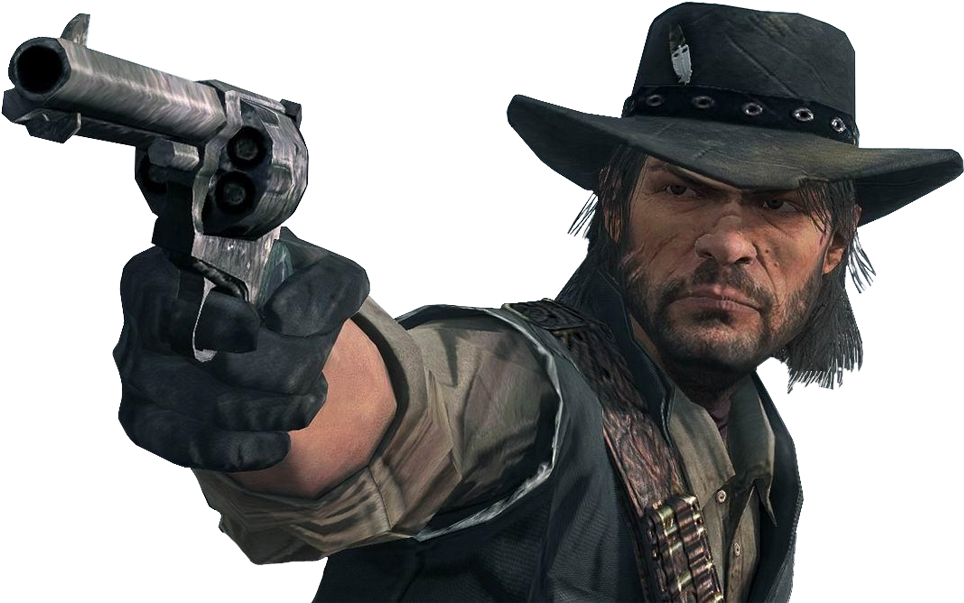 Red Dead Redemption John Marston Png - Long Haired Video Game ...