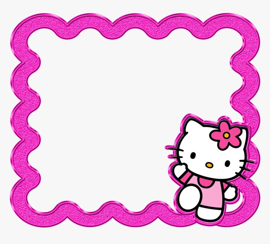 Borders Images And Backgrounds Hello Kitty Name Tag HD Png Download Kindpng