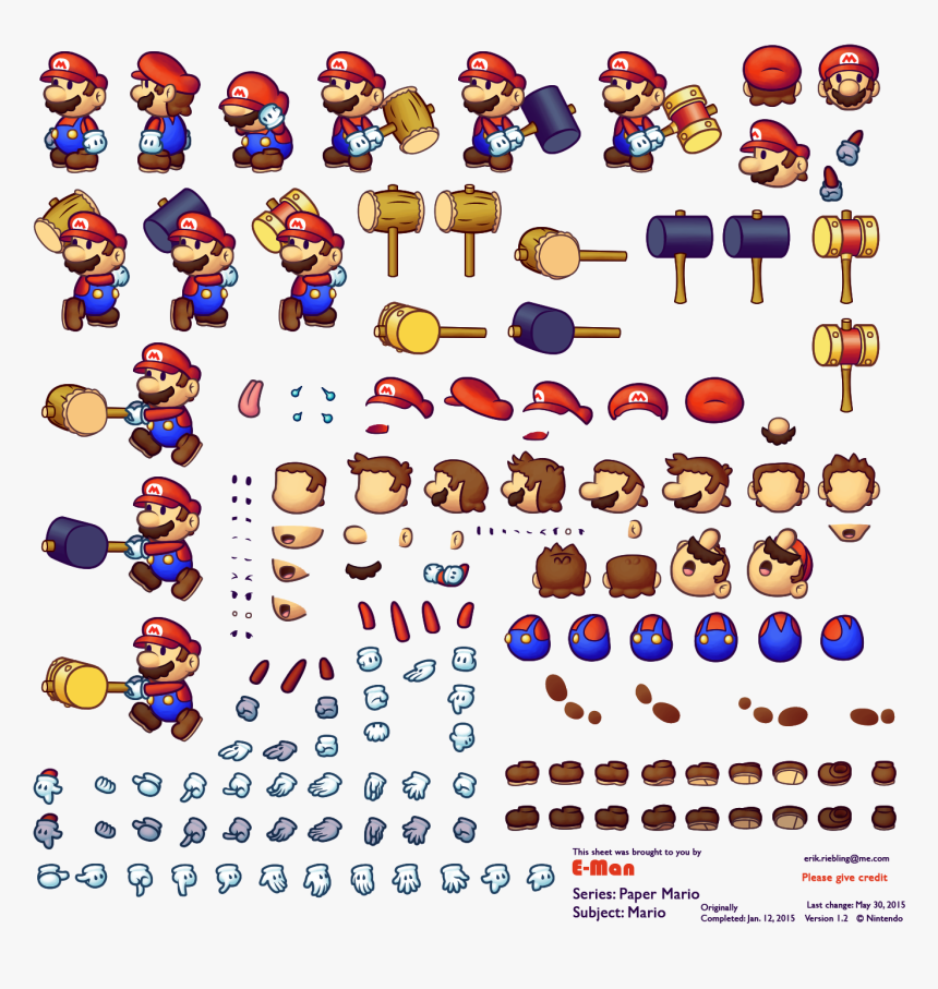 Mario FNF Sprites