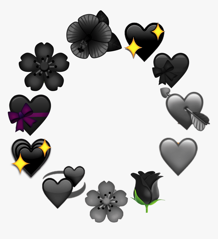 Aesthetic Black Heart Emoji Png Largest Wallpaper Portal