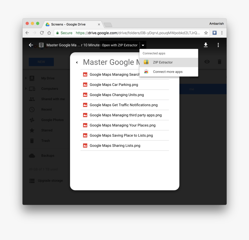Manage Zip Files In Drive Open A Zip File In Google Drive HD Png 