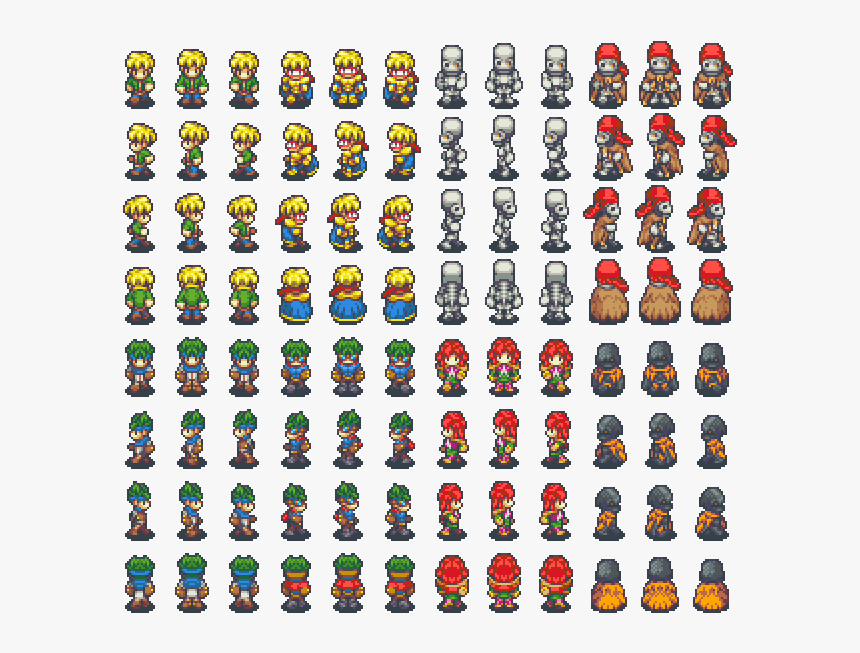 Rpg Sprite Sheet Png, Transparent Png - kindpng Rpg Sprite Sheet Png, Transparent Png - kindpng