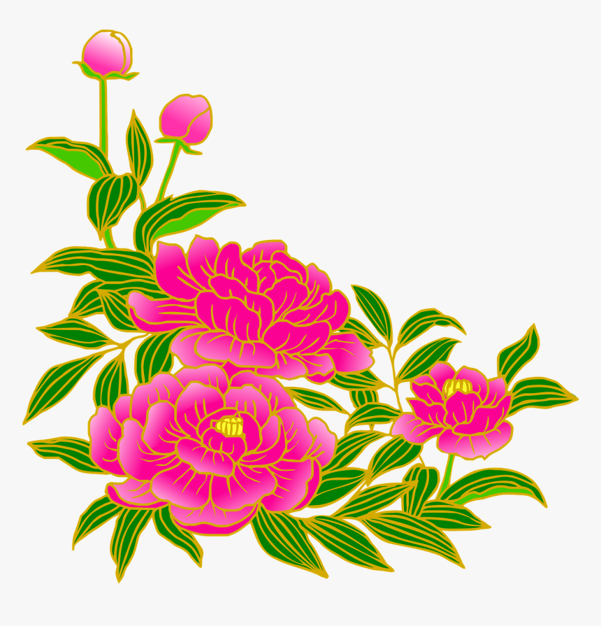 Transparent Background Hot Pink Flowers Clipart, HD Png Download - kindpng Transparent Background Hot Pink Flowers Clipart, HD Png Download - kindpng