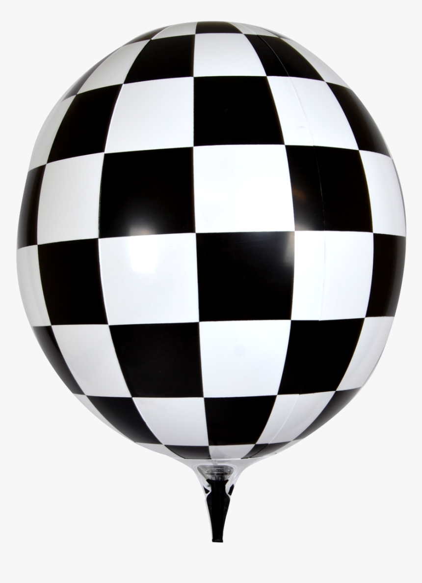 Black Checkered Outdoor Balloon - Checker Distortion, HD Png Download ...