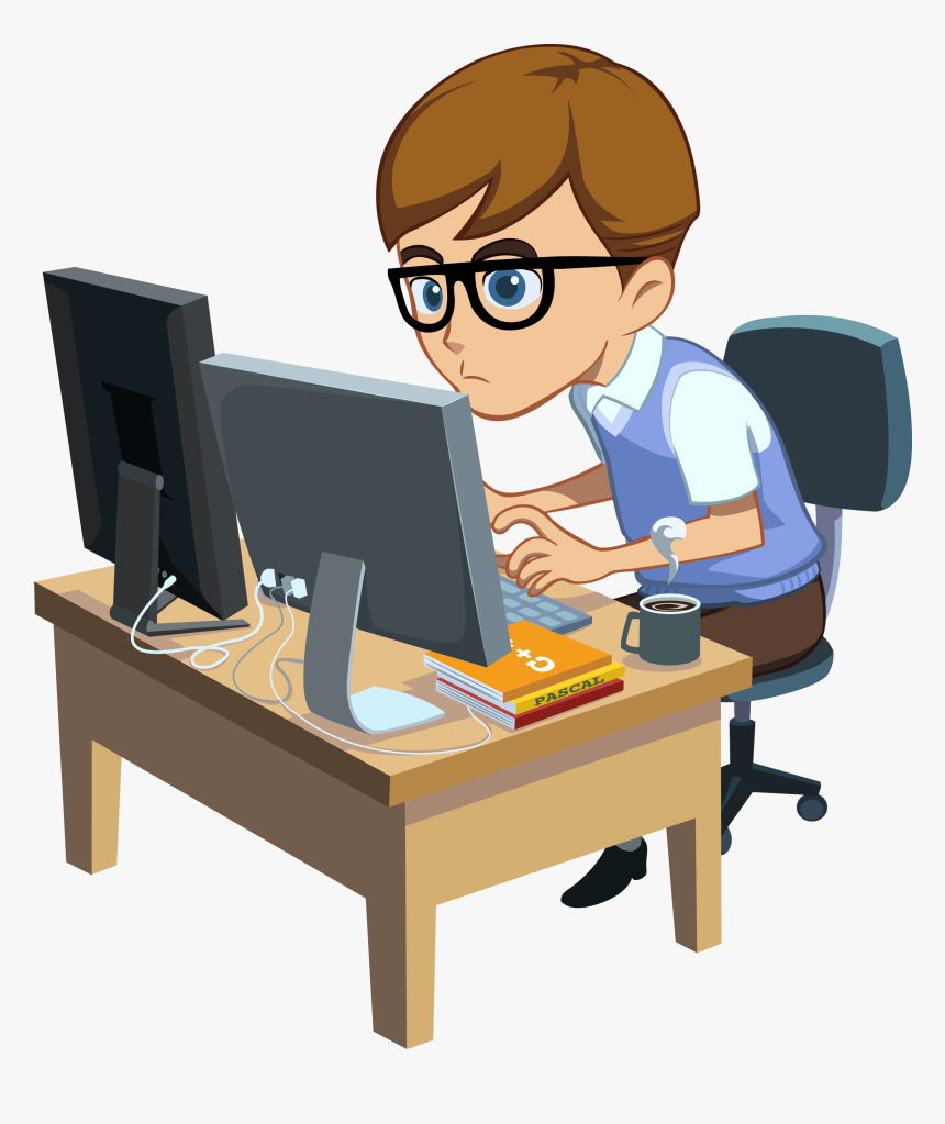 Computer Programmer Cartoon Png Png Download Computer Programer 
