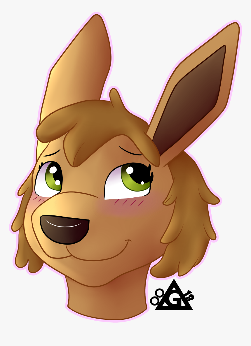 Shy Smirk Comm - Cartoon, HD Png Download - kindpng
