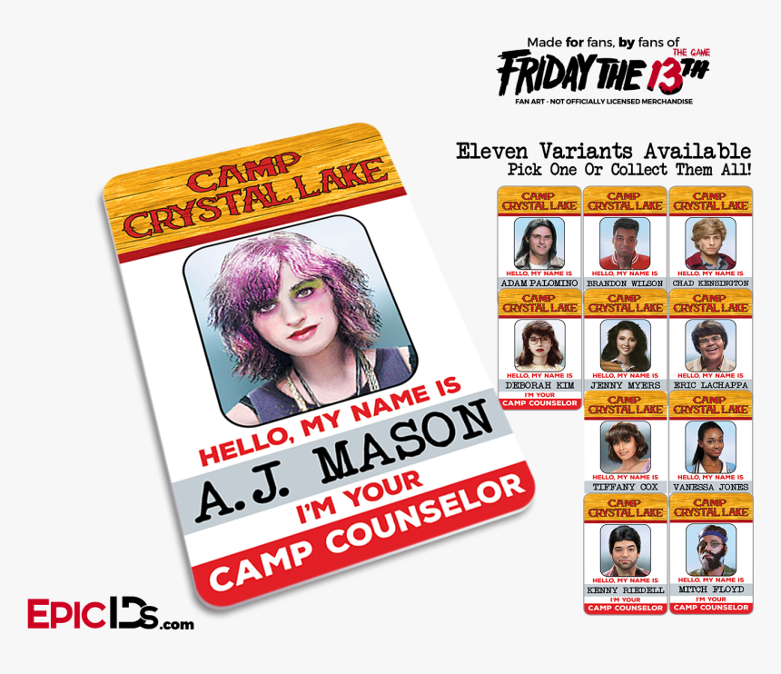 Camp Crystal Lake Friday The 13th Camp Crystal Lake Counselor Badge