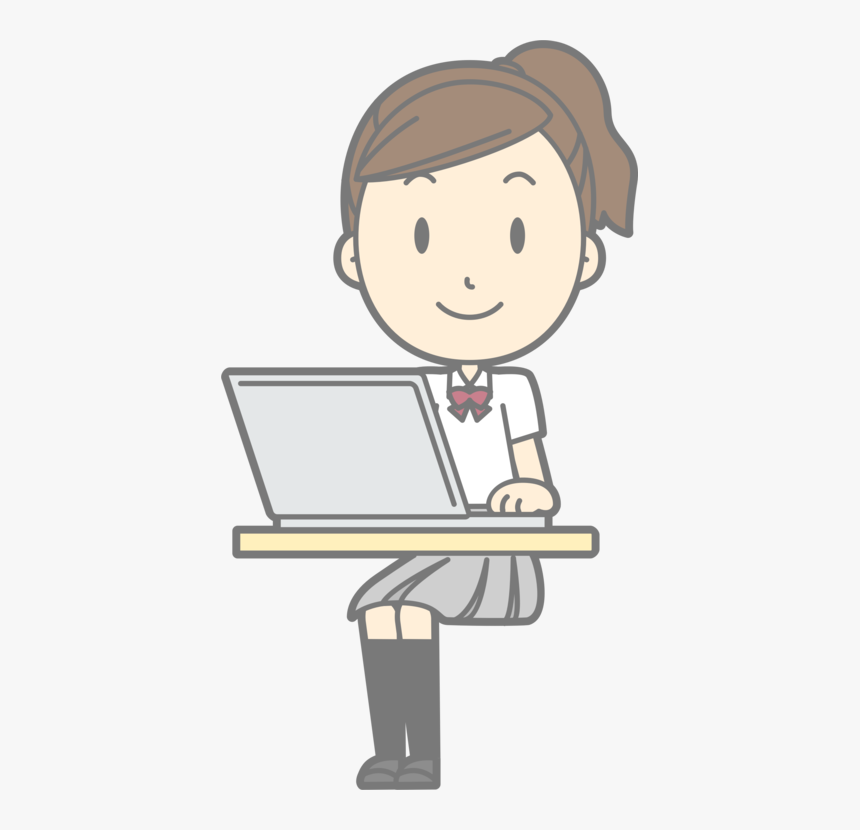 Kid Using Laptop Clipart, HD Png Download - kindpng Kid Using Laptop Clipart, HD Png Download - kindpng
