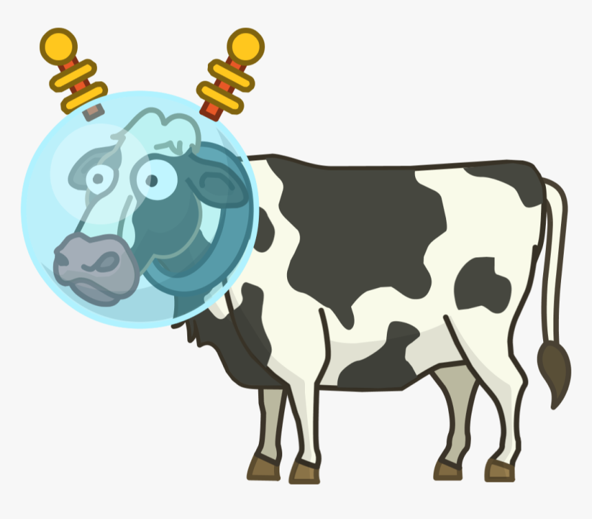 Spacecow - Cow In Space Png, Transparent Png - kindpng