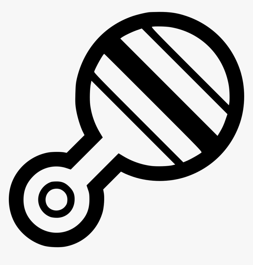 Rattle - Line Art, HD Png Download - kindpng