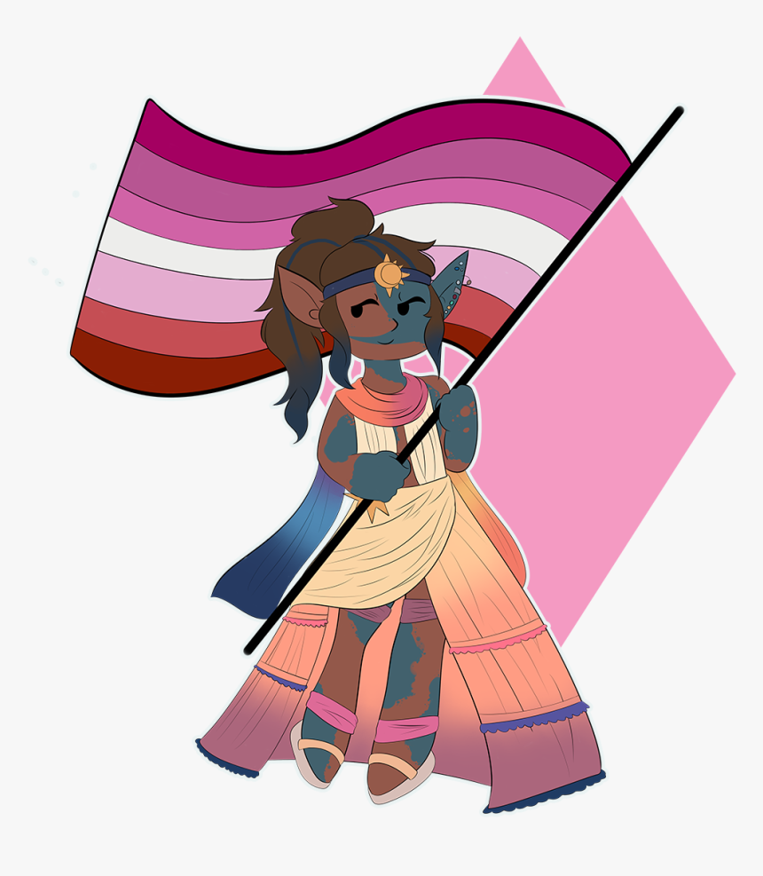 [p] Daeris Pride Flag - Cartoon, HD Png Download - kindpng