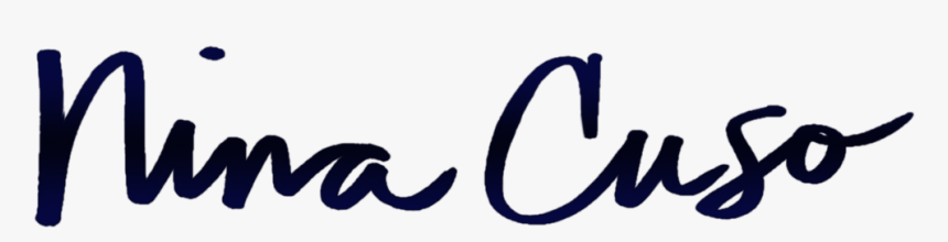 Nina Cuso Signature - Calligraphy, HD Png Download - kindpng