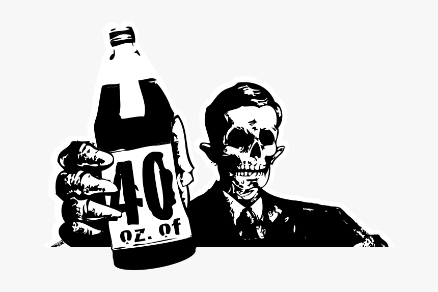Beer Clipart 40oz - Horror, HD Png Download - kindpng