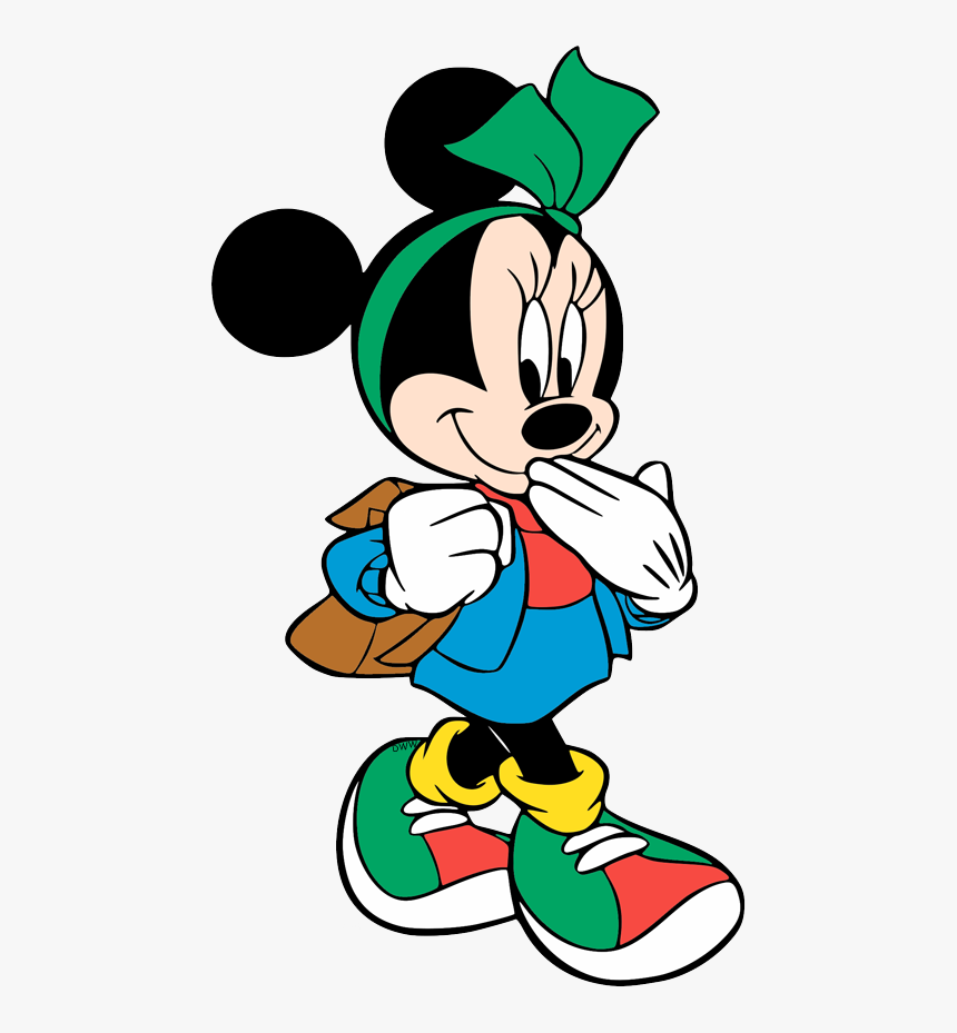 Minnie Mouse Going To School, HD Png Download - kindpng Minnie Mouse Going To School, HD Png Download - kindpng