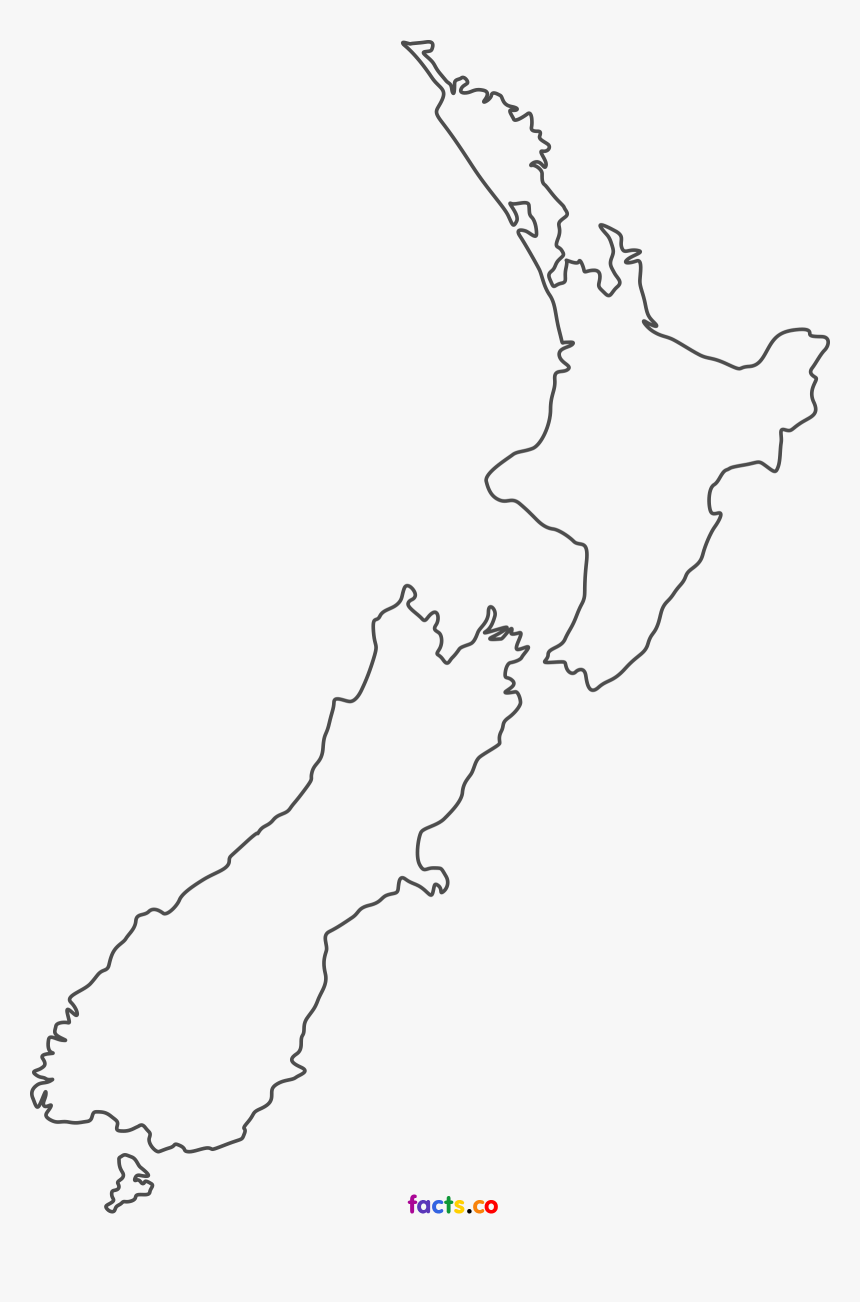 Outline New Zealand Map, HD Png Download - kindpng Outline New Zealand Map, HD Png Download - kindpng