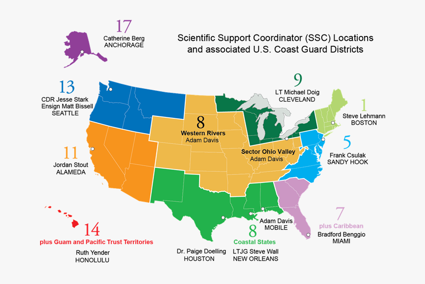 Us Coast Guard Map In Texas Uscg District Map HD Png Download Kindpng Us Coast Guard Map In Texas Uscg District Map HD Png Download Kindpng