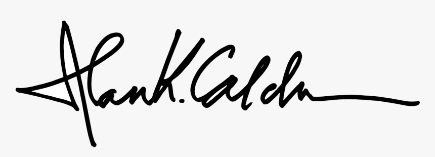 Alan Caldwell Signature - Calligraphy, HD Png Download - kindpng