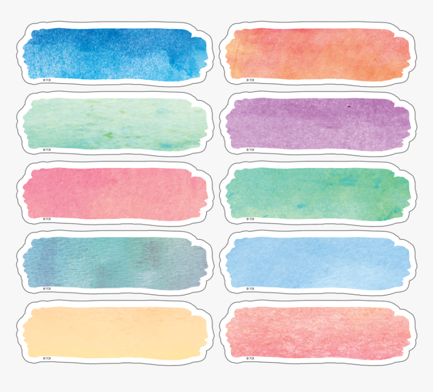 Watercolor Tags, HD Png Download - kindpng