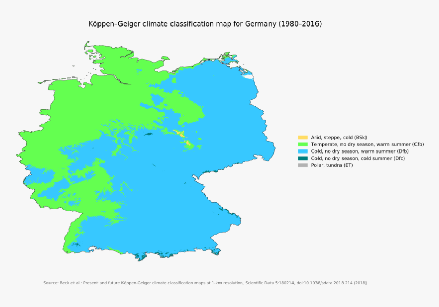 Germany Climate Map Germany Climate Map