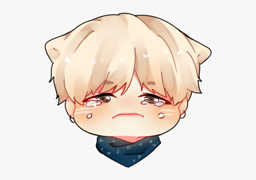 Crying Yoongi♡ - Cartoon, HD Png Download - kindpng