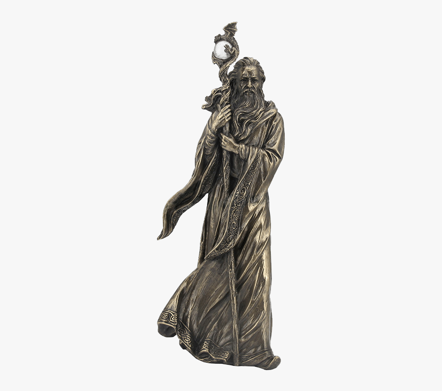 Merlin Statue - Merlin Sculpture, HD Png Download - kindpng