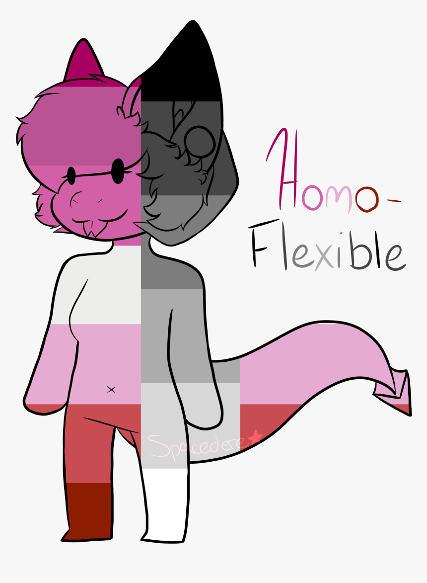 Homoflexible Pride - Cartoon, HD Png Download - kindpng
