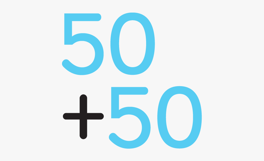 50 50 Logo - Cross, HD Png Download - kindpng