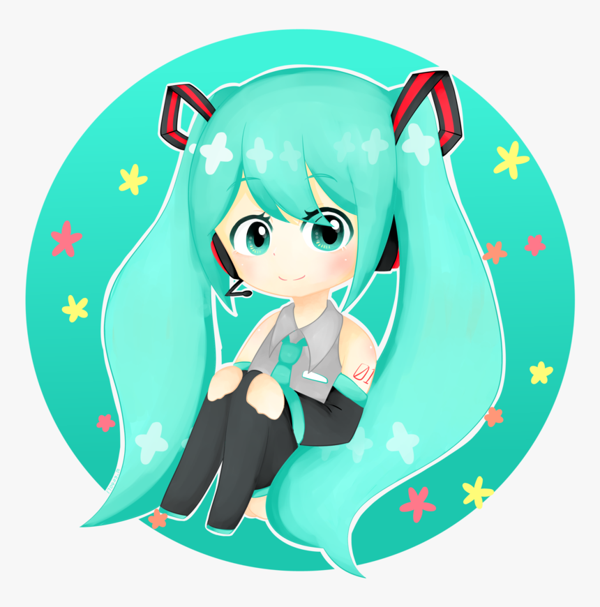 Miku♪ - Cartoon, HD Png Download - kindpng