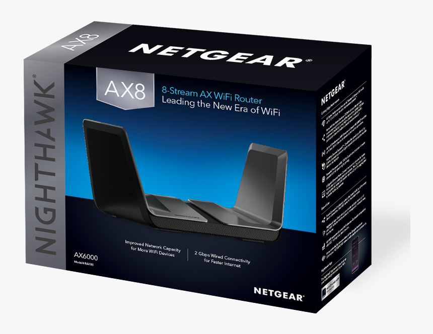 Netgear Rax80, HD Png Download - kindpng