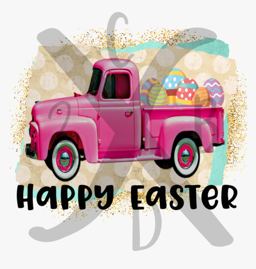 Happy Easter Truck, HD Png Download - kindpng