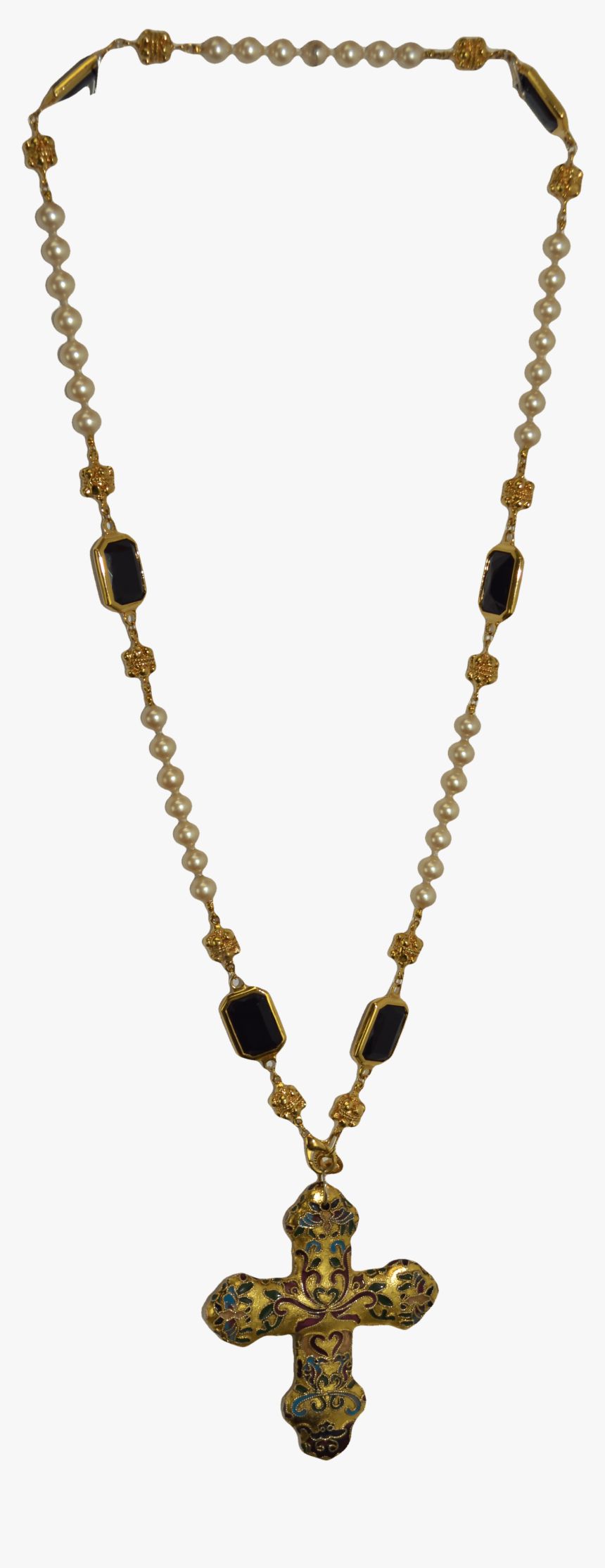 Cross Necklace Transparent - Necklace, HD Png Download - kindpng