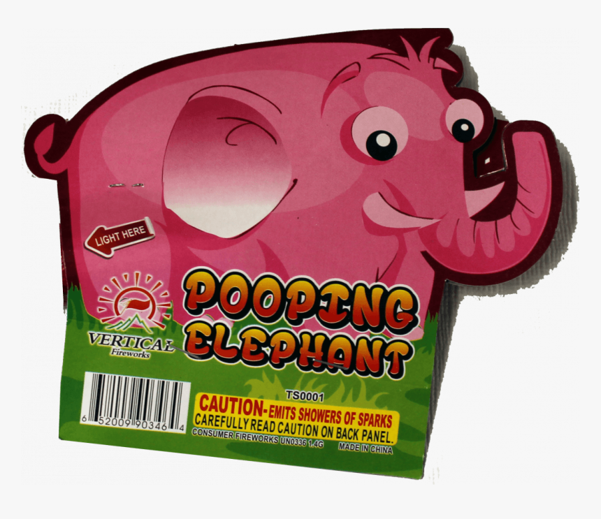 Pooping Elephant - Cartoon, HD Png Download - kindpng