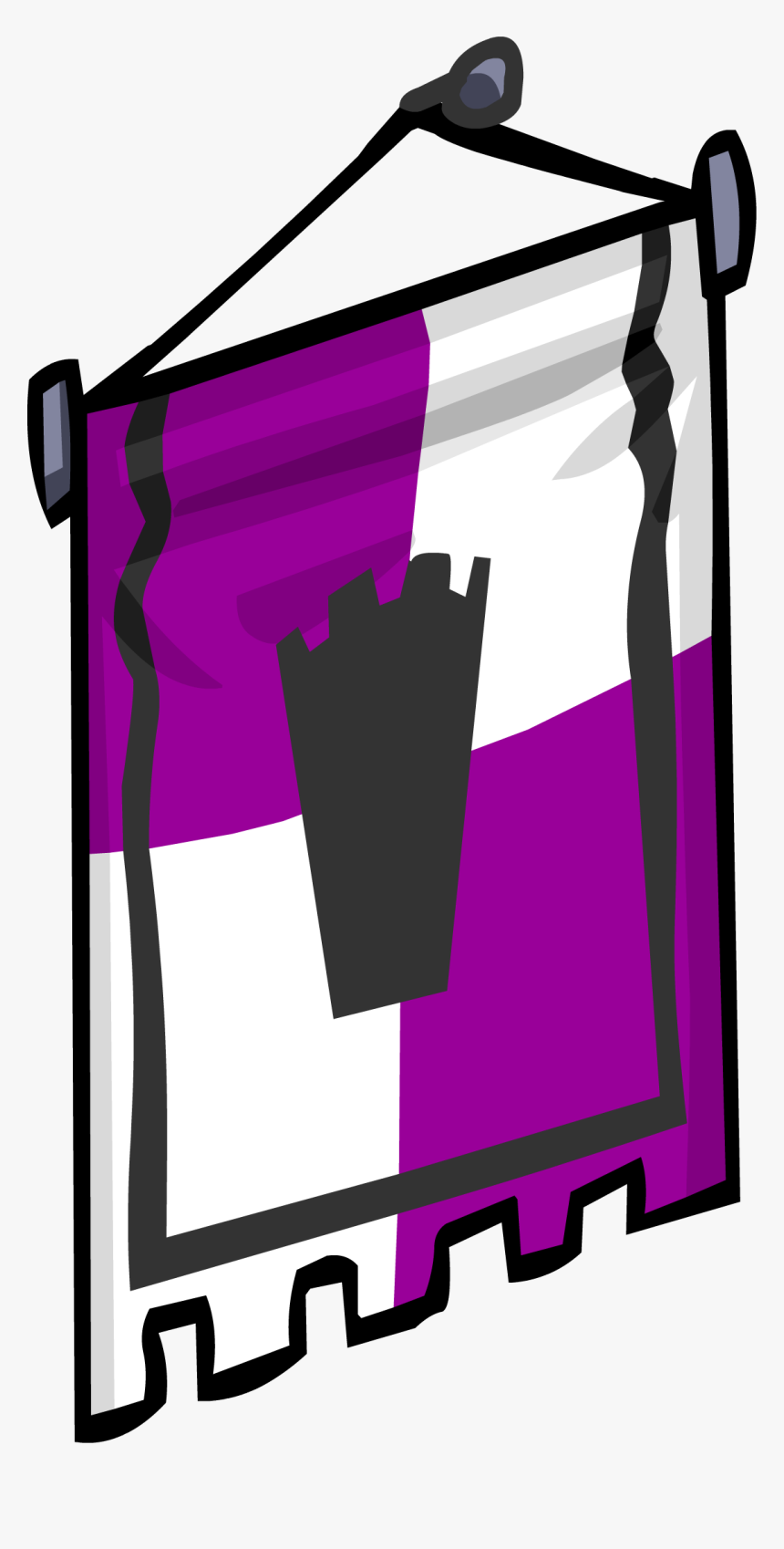 Purple Banner Sprite, HD Png Download - kindpng