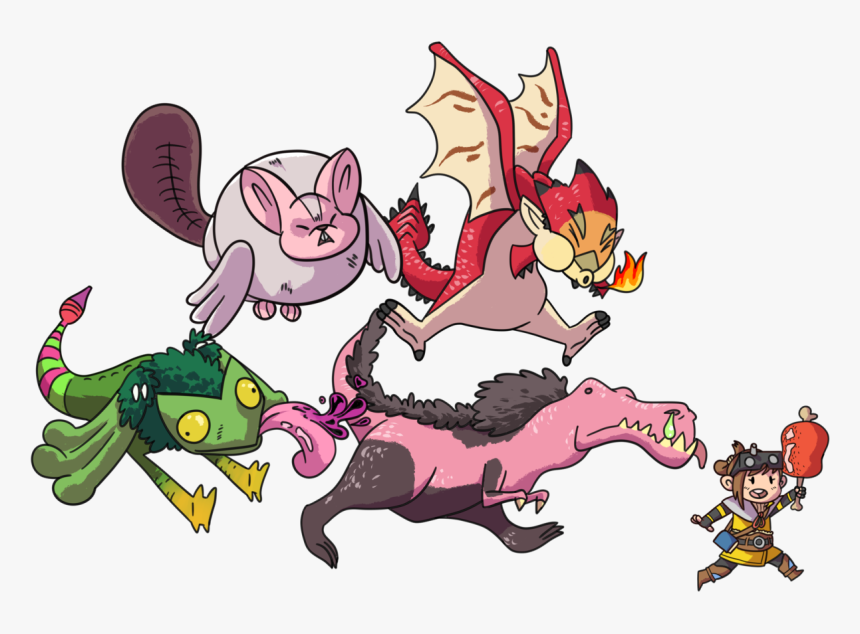 Monster Hunter World - Cartoon, HD Png Download - kindpng