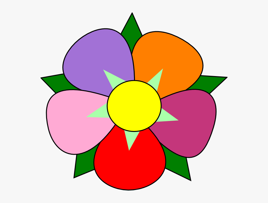 Clip Art At Clker Five Petal Flower Clipart HD Png Download Kindpng