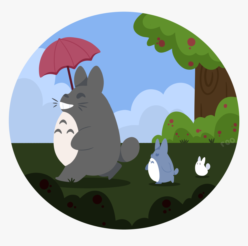 Totoro - Cartoon, HD Png Download - kindpng
