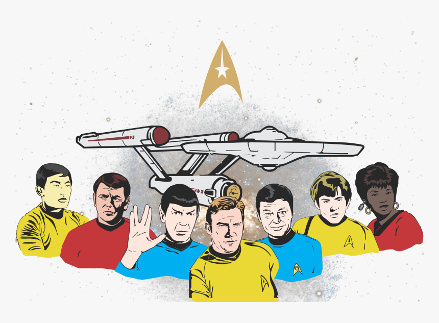 Star Trek - Cartoon, HD Png Download - kindpng